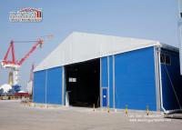China Portable Large Clear Span Warehouse Tents Aluminum Material Structure With Sandwich Panel for sale