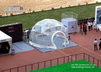 China Waterproof and flame retardant transparent cover Geodesic Dome Tents 5m Diameter for sale
