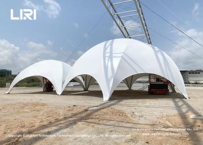 China 8m Aluminum Crossover Outdoor Hexagonal Dome Frame Tents For Trade Show for sale