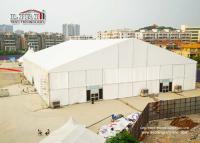 China 50m width PVC and Aluminum event tents for magic show with clear span , white marquee tent for sale