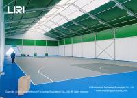 China Big Aluminum Event Tent With Green And White PVC For Basketball Sport Field for sale