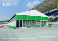 China Big Aluminum Event Tent With Green And White PVC For Basketball Sport Field for sale