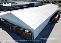 China Heavy Duty Aluminum Frame Warehouse Tent Storage Construction 100KM/H Wind Loading for sale