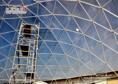 China 9m Diameter clear PVC Geodesic Dome Tents with glass door for outdoor events for sale