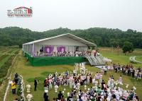 China White Roof Outdoor Wedding Reception Tent , Alumium Frames Marquee Tent for sale