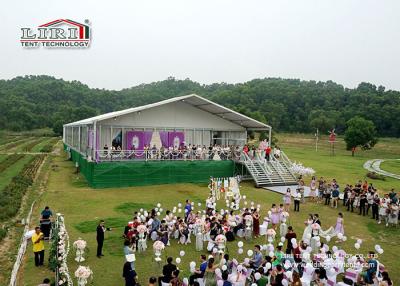 China White Roof Outdoor Wedding Reception Tent , Alumium Frames Marquee Tent for sale