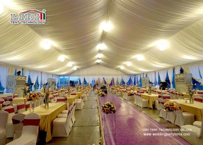 China Ourdoor Luxury Wedding Tentst Solid Aluminum Structures / 500 Peopple garden wedding tent for sale