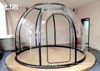 China Round Waist Shape Crystal Dome House For Outdoor Event Exhibitons for sale