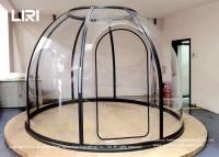 China Round Waist Shape Crystal Dome House For Outdoor Event Exhibitons for sale