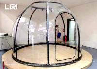 China Round Waist Shape Crystal Dome House For Outdoor Event Exhibitons for sale