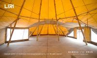 China Canvas Outdoor Large Tipi Tent For Glamping 20-120 People for sale