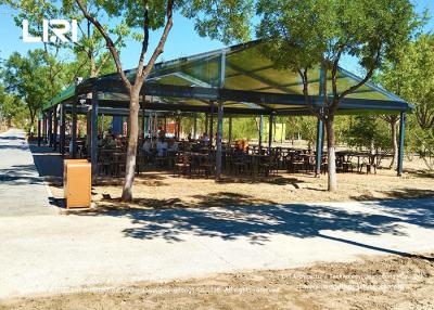 China Big 20x40 Clear Top Glamping Cabana Tent Restaurant Outdoor Dining for sale