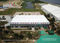 China Luxury Glass Wall Flat Roof Aluminum Tents For Office 20m X 40m X 8m for sale