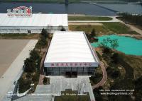 China Luxury Glass Wall Flat Roof Aluminum Tents For Office 20m X 40m X 8m for sale