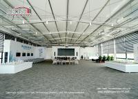China Luxury Glass Wall Flat Roof Aluminum Tents For Office 20m X 40m X 8m for sale