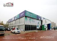 China 20m 30m 40m Hard Wall Thermal Roof Cube Structure Tent For Showroom for sale