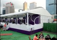 China Arch Outdoor Metal Trade Show Tent Hall , Artistical Arcum White Event Marquee for sale