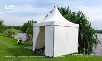 China Pagoda Outdoor Event Tents With White PVC Sidewall Flame Retardant for sale