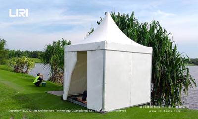 China Pagoda Outdoor Event Tents With White PVC Sidewall Flame Retardant for sale