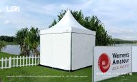 China Pagoda Outdoor Event Tents With White PVC Sidewall Flame Retardant for sale
