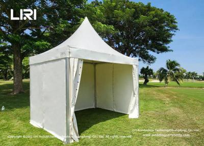 China Strong 3x3m Aluminium Small Pagoda Canopy Tent With Plain PVC Sidewalls for sale