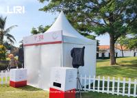 China Strong 3x3m Aluminium Small Pagoda Canopy Tent With Plain PVC Sidewalls for sale