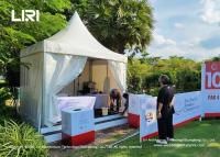 China Strong 3x3m Aluminium Small Pagoda Canopy Tent With Plain PVC Sidewalls for sale
