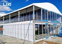 China Arcum Double Decker Tent With ABS Hard Glass Walls For Sport Event for sale