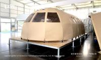 China Panoramic Ellipse Campsite Glamping Hotel Tent All Timber Frame for sale