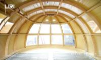 China Panoramic Ellipse Campsite Glamping Hotel Tent All Timber Frame for sale