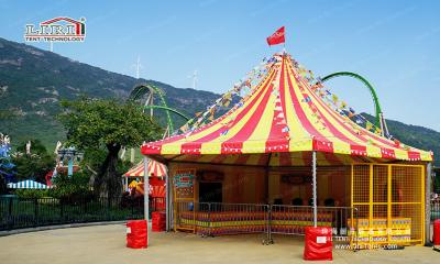China Colorful Outdoor Event Tents , Round Marquee Tent with Colorful Roof Cover for sale