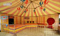 China Colorful Outdoor Event Tents , Round Marquee Tent with Colorful Roof Cover for sale