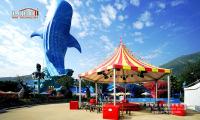 China Colorful Outdoor Event Tents , Round Marquee Tent with Colorful Roof Cover for sale