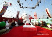 China 14m Diameter Clear top Geodesic Dome Tents for outdoor carnival , PVC Dome Tent for sale