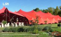 China Large Holes Fabric Festival Wedding Event Stretch Tent For 300 Seater for sale