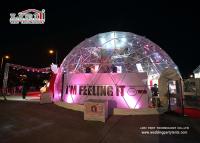 China Transparent 250 People Geodestic Tent Outside Party Tent For Carnival with Transparent Color for sale