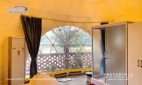 China 7m Outdoor Half Oval Ball Glamping Dome Tent For Hotel Tube Type for sale