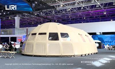 China Panoramic Ellipse Campsite Glamping Hotel Tent All Timber Frame for sale
