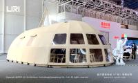 China Panoramic Ellipse Campsite Glamping Hotel Tent All Timber Frame for sale