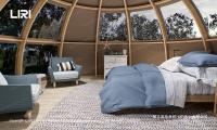 China Panorama Dome Luxury Glamping Tent 6x8m Wooden Structure For Exhibition for sale