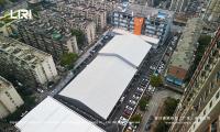 China Waterproof Outdoor Sport Tents Double PVC Coated Polyester Textile Roof Cover for sale