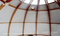 China Panoramic Ellipse Campsite Glamping Hotel Tent All Timber Frame for sale