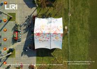 China Custom PVDF membrane Safari Nomadic House Tents For Flower Market With Logo for sale