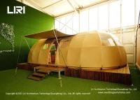 China Camp Family Tourist Luxury Glamping Tents Flame Retardant Anti UV for sale