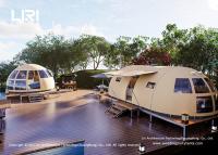 China Panorama Dome Luxury Glamping Tent With PVC Cover Wooden Structure for sale