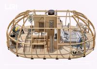 China Panorama Dome Luxury Glamping Tent With PVC Cover Wooden Structure for sale
