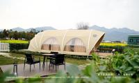 China Special Luxury Glamping Tents Hotel Snow Load 75kg/Sqm 4m Clear Span for sale