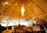 China Clear Span Huge Tipi Tent For Outdoor Events Parties Wedding Receptions for sale