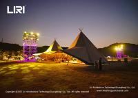 China Clear Span Huge Tipi Tent For Outdoor Events Parties Wedding Receptions for sale