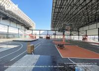 China Class B1 Aluminum Basketball Court Tent Heavy Duty Electric Push Pull Structure for sale